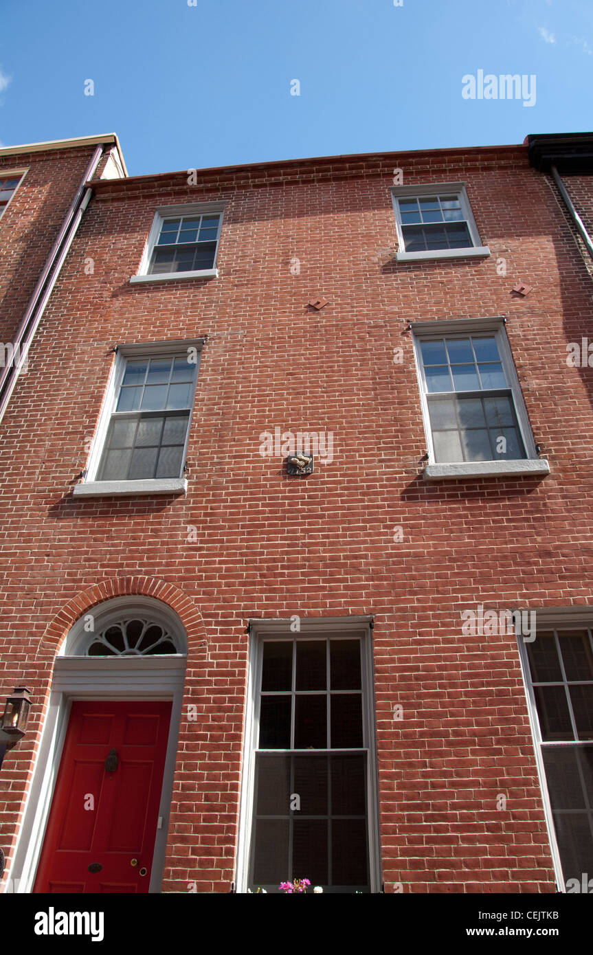 Pennsylvania, Philadelphia. Elfreth's Alley, said to be the country's ...