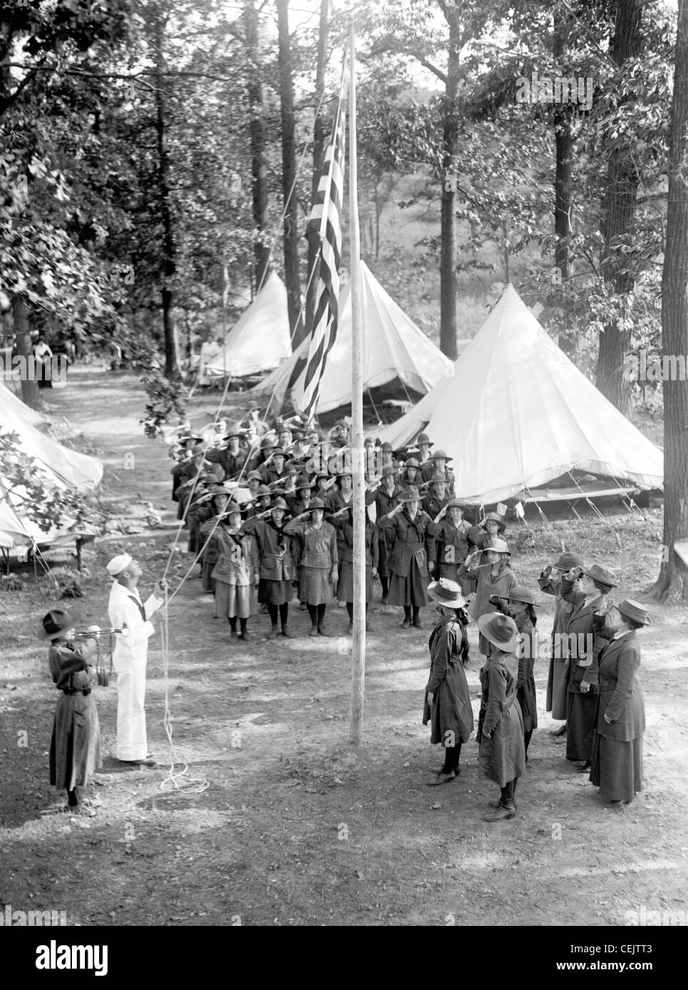 Girl Scouts camp, America Stock Photo - Alamy