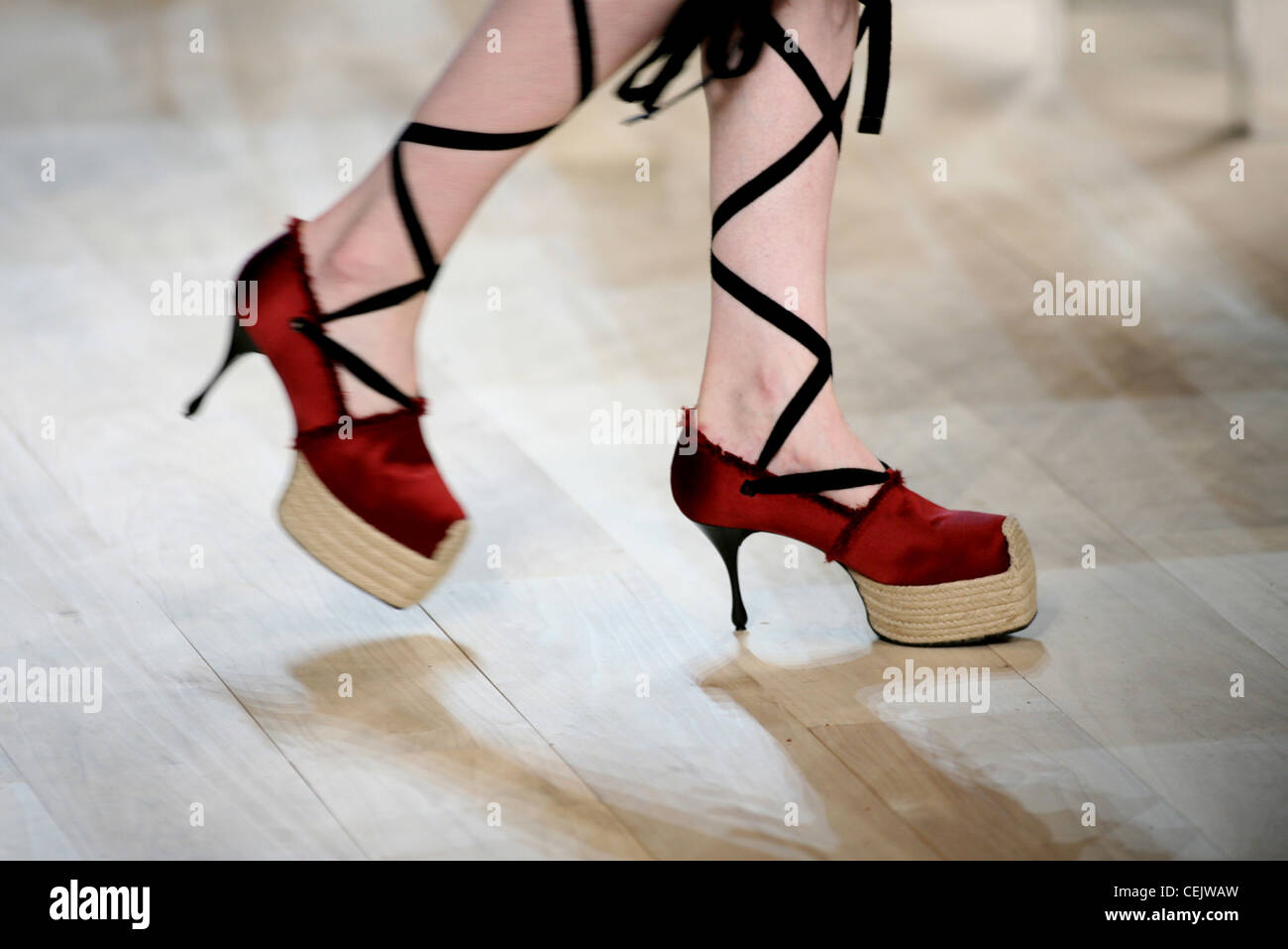 Female wearing black stiletto shoes hi-res stock photography and images ...
