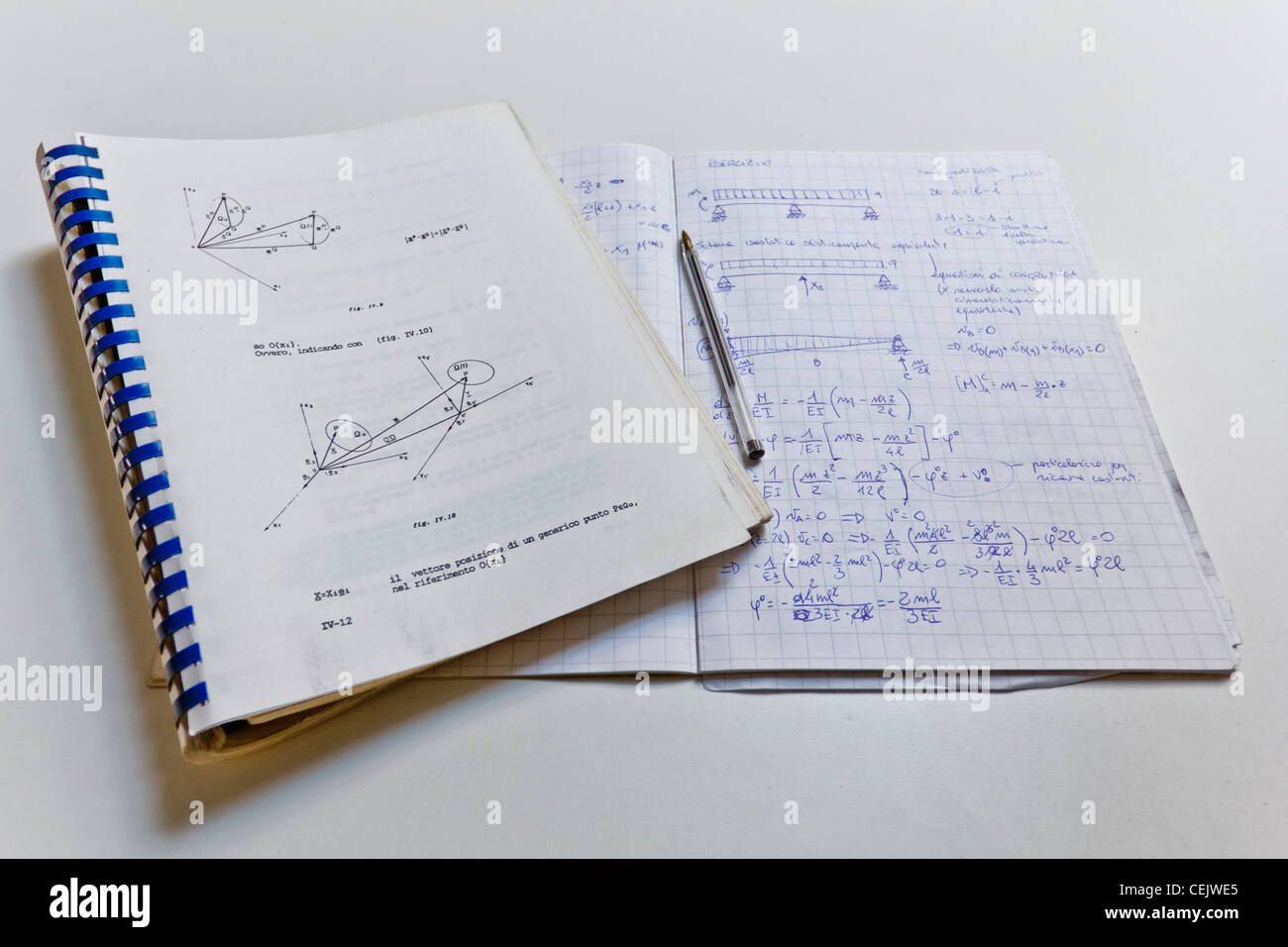 Physics notes hi-res stock photography and images - Alamy