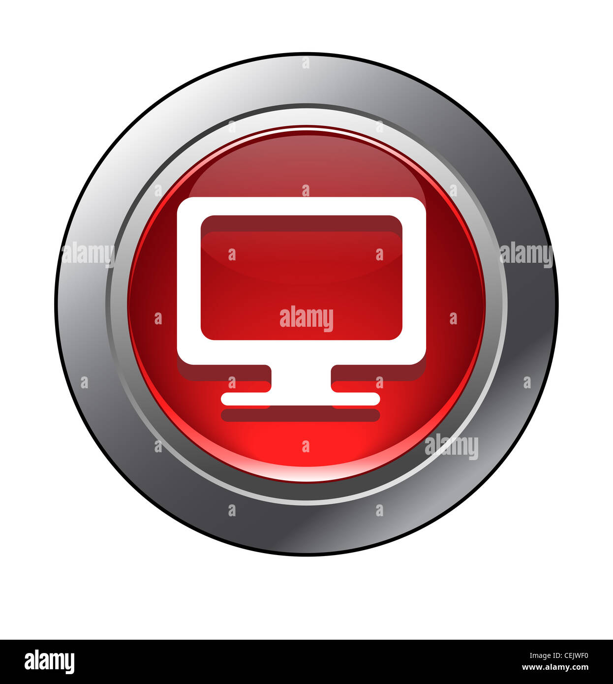 Computer, Internet button Icon apps Stock Photo - Alamy