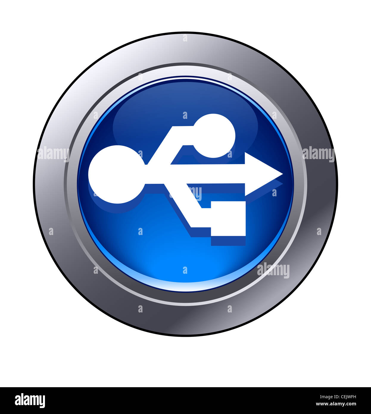 Connect device Internet button Icon apps Stock Photo - Alamy