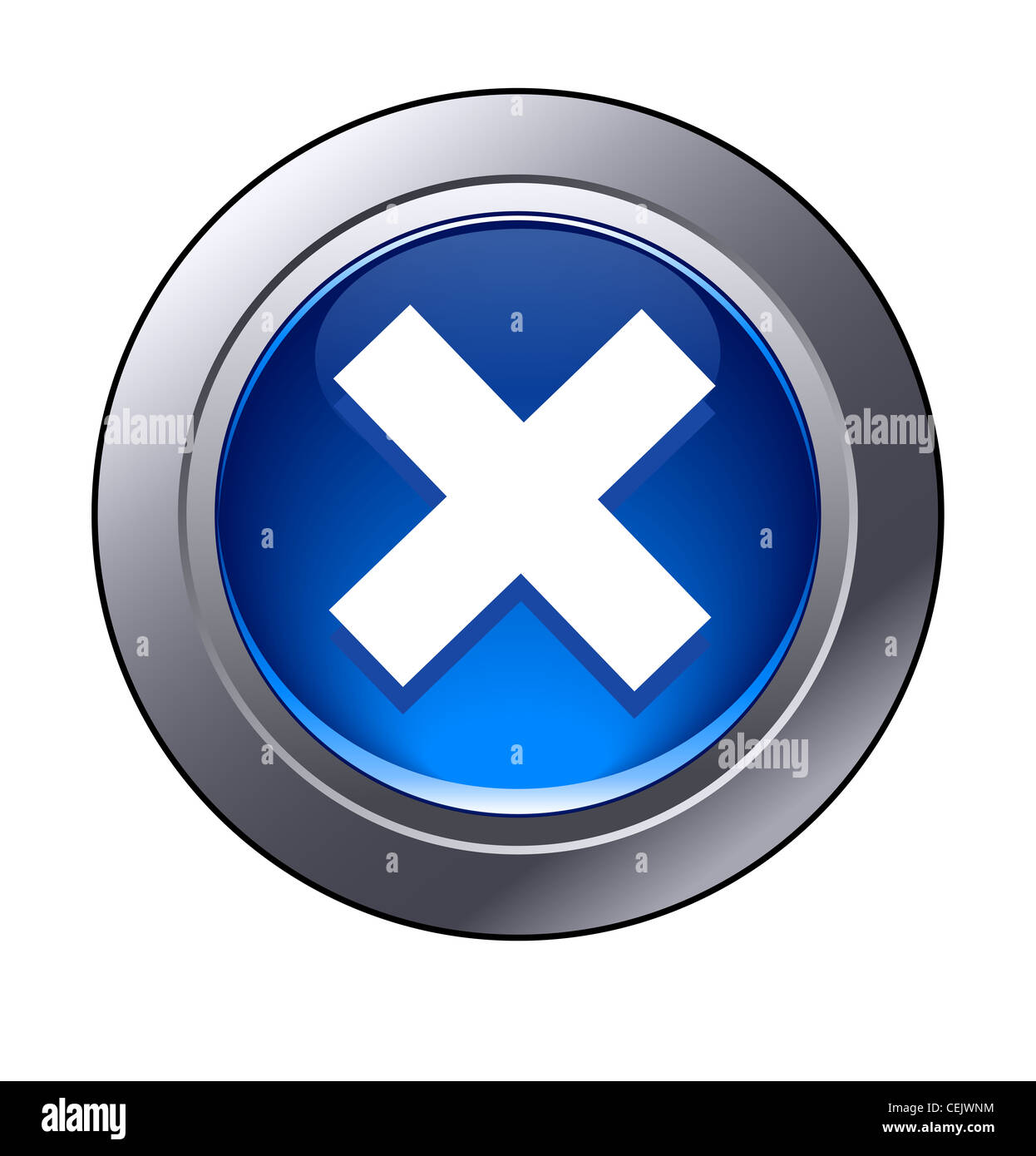 X Internet button Icon apps Stock Photo - Alamy