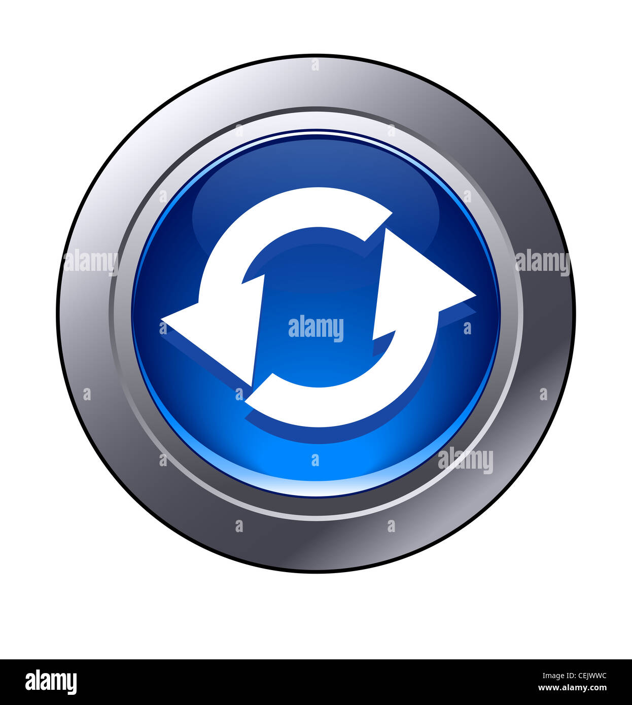 Back up refresh Internet button Icon apps Stock Photo - Alamy