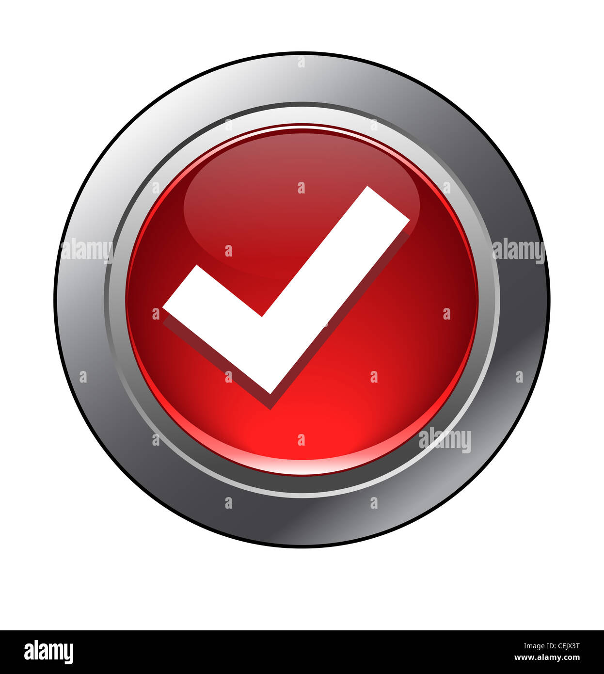 tick, yes, Internet button Icon apps Stock Photo - Alamy