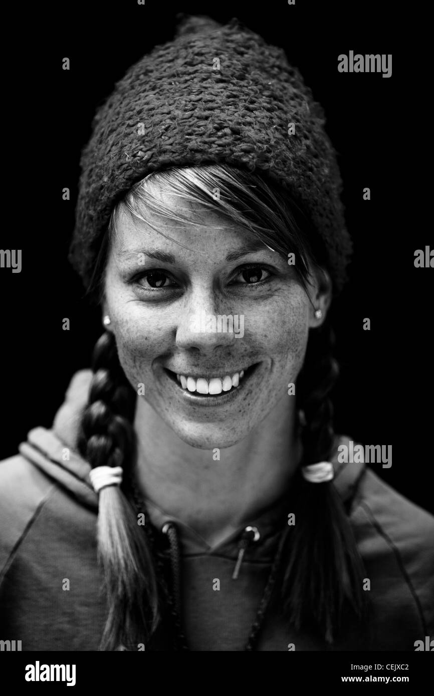 Professional climber Elizabeth "Libby" Sauter poses for a portrait in ...