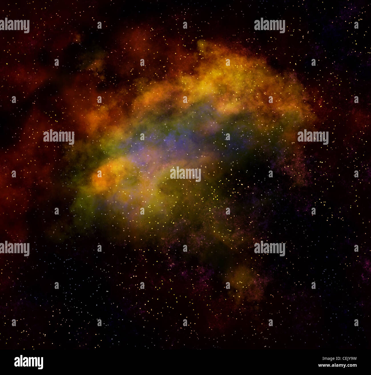 a nebula gas cloud in deep outer space Stock Photo - Alamy