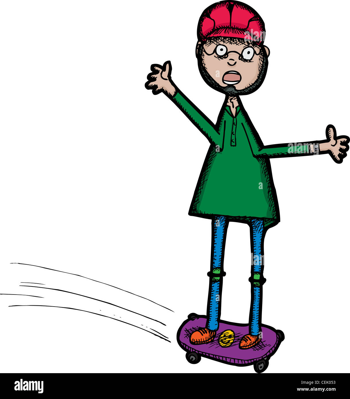 Person falling over cartoon hi-res stock photography and images - Alamy