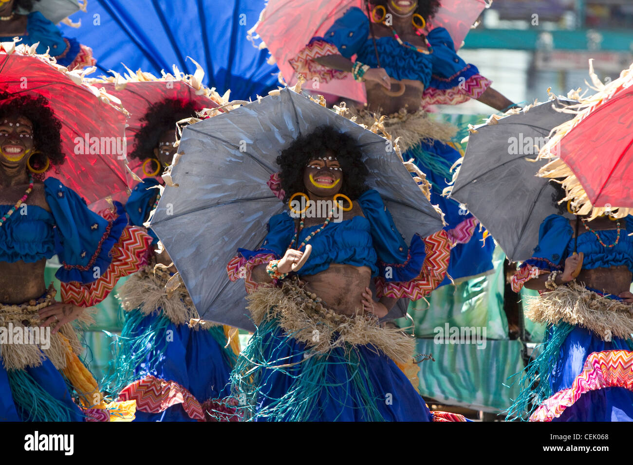 Tribal dancer dinagyang festival 2012 iloilo city philippines hi-res ...