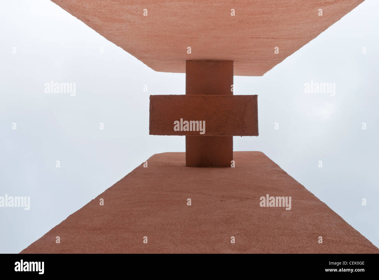 From beneath the cross tower looking up creates another perfect cross ...