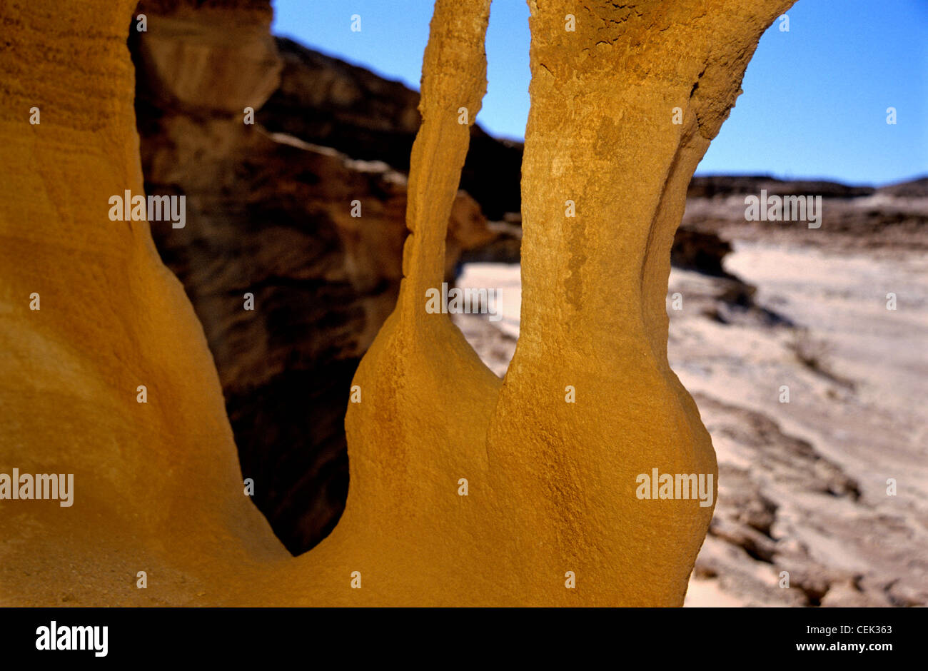 Desert sandstone view Stock Photo - Alamy