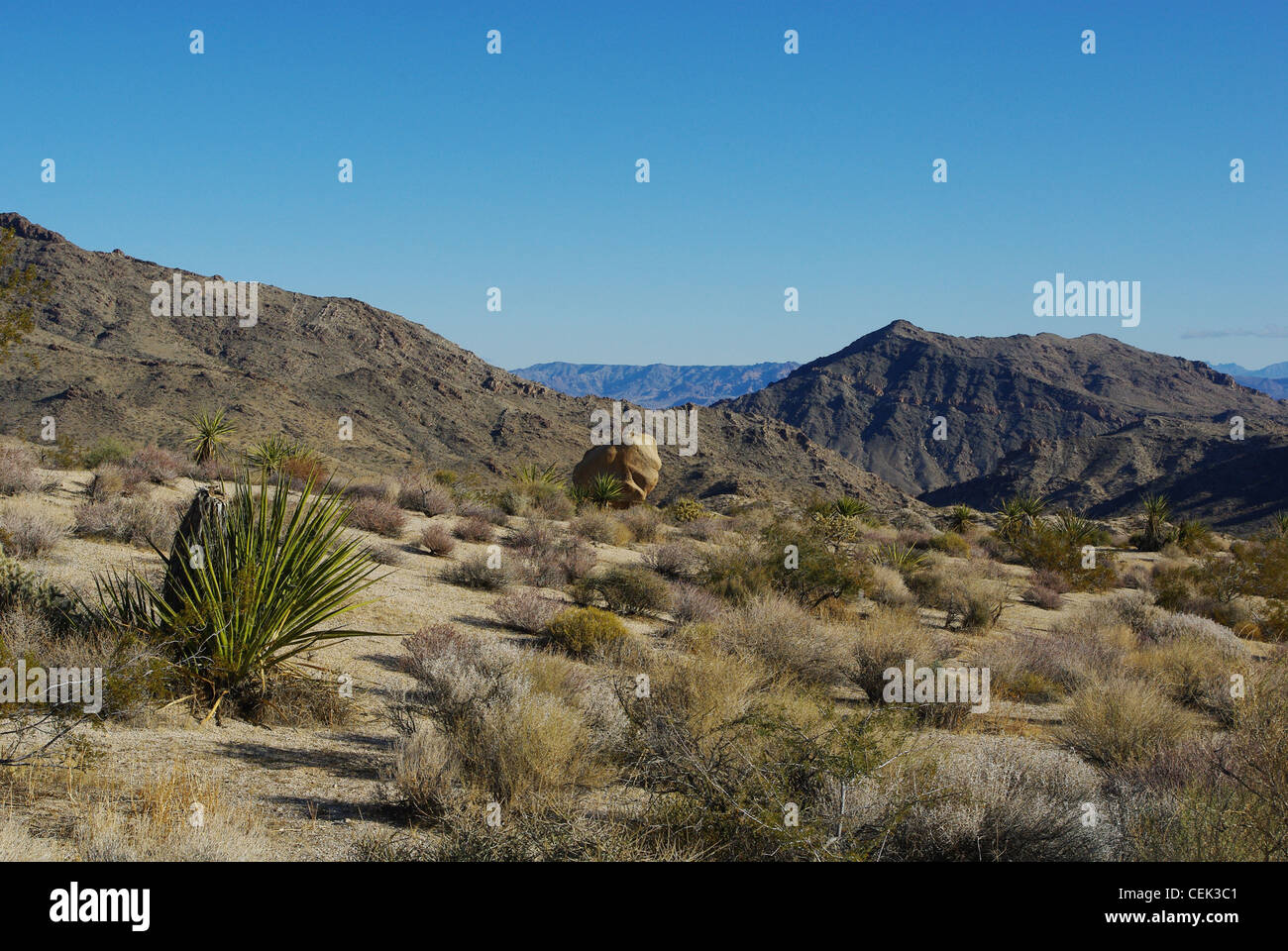 High Desert impression with "rock face" near Christmas Pass, Nevada ...