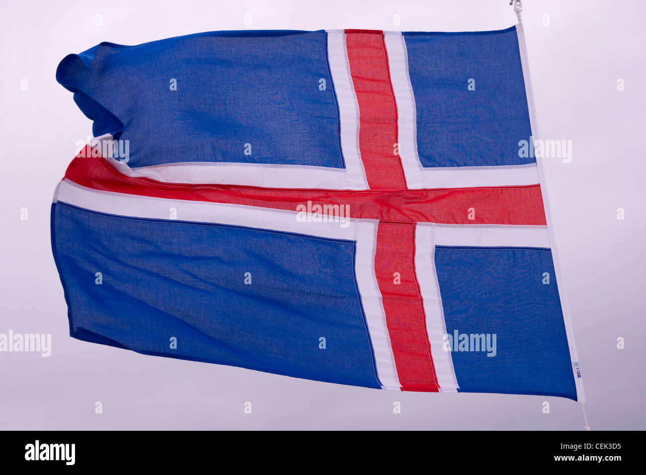 Icelandic national flag, Iceland Stock Photo - Alamy