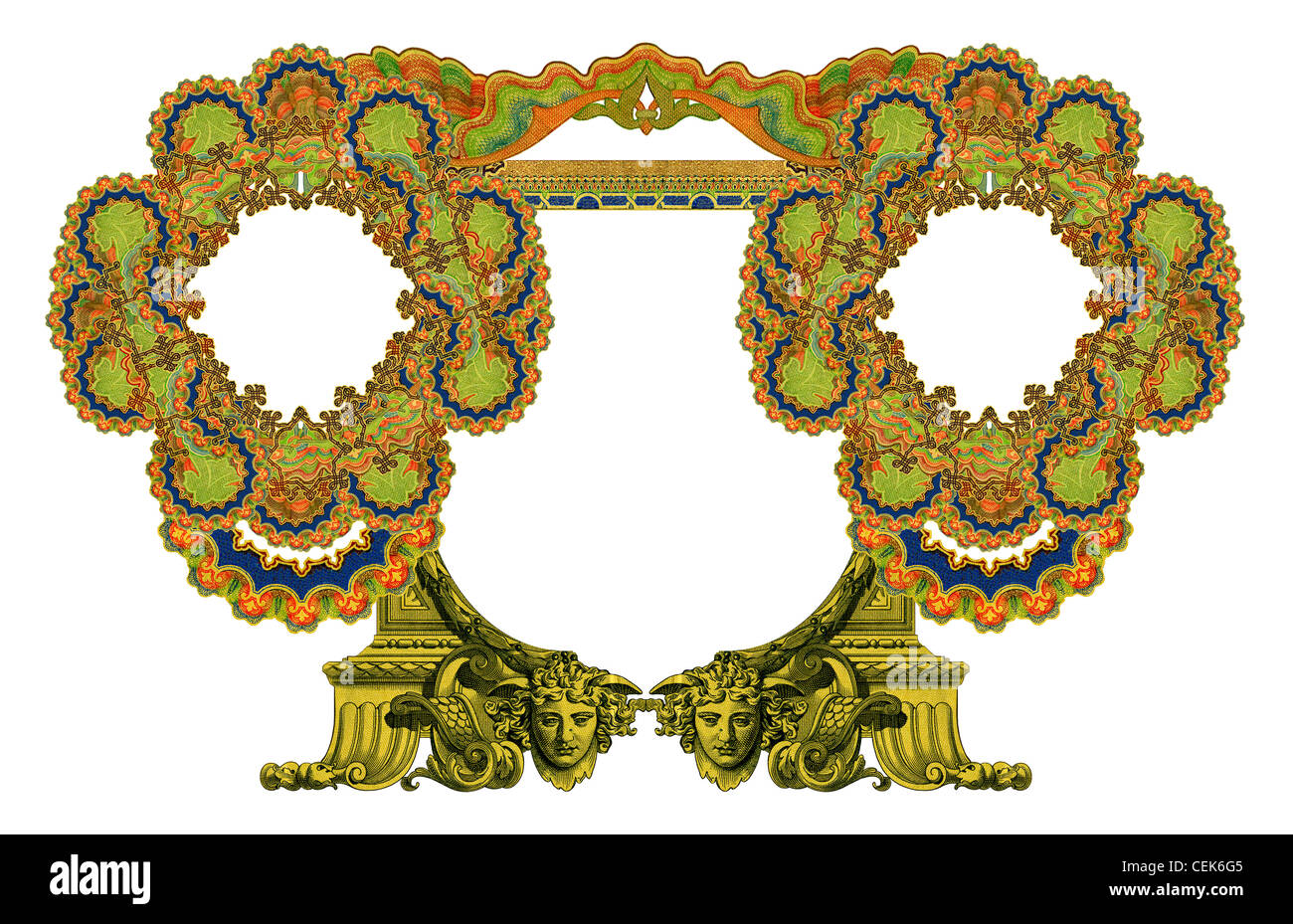 Luxuriously illustrated old Victorian frame Stock Photo - Alamy