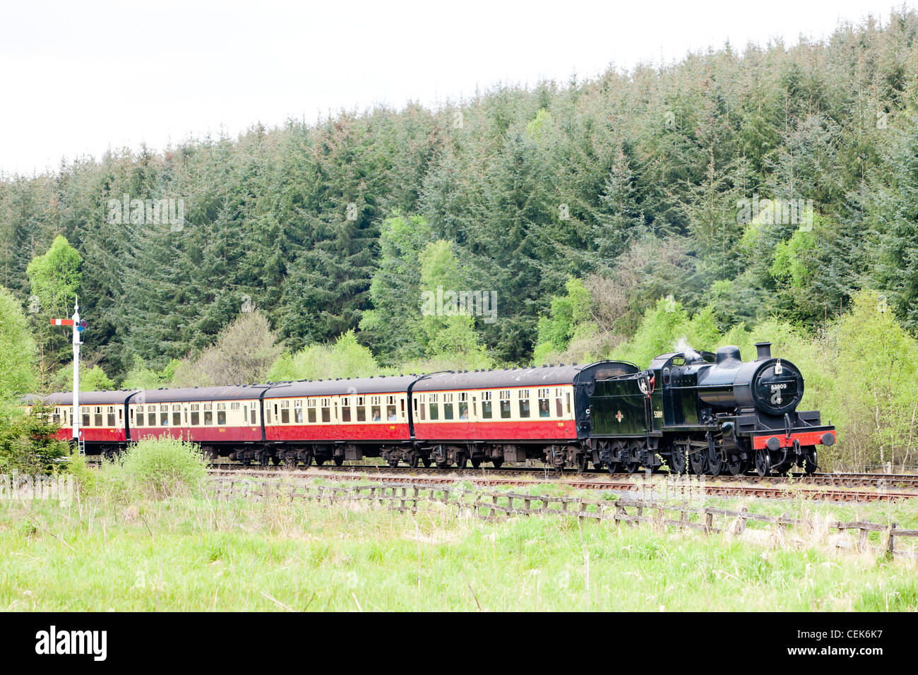 steam train, North Yorkshire Moors Railway (NYMR), England Stock Photo ...