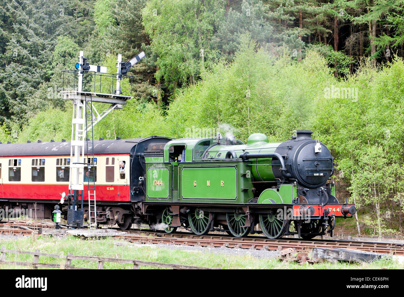 steam train, North Yorkshire Moors Railway (NYMR), England Stock Photo ...