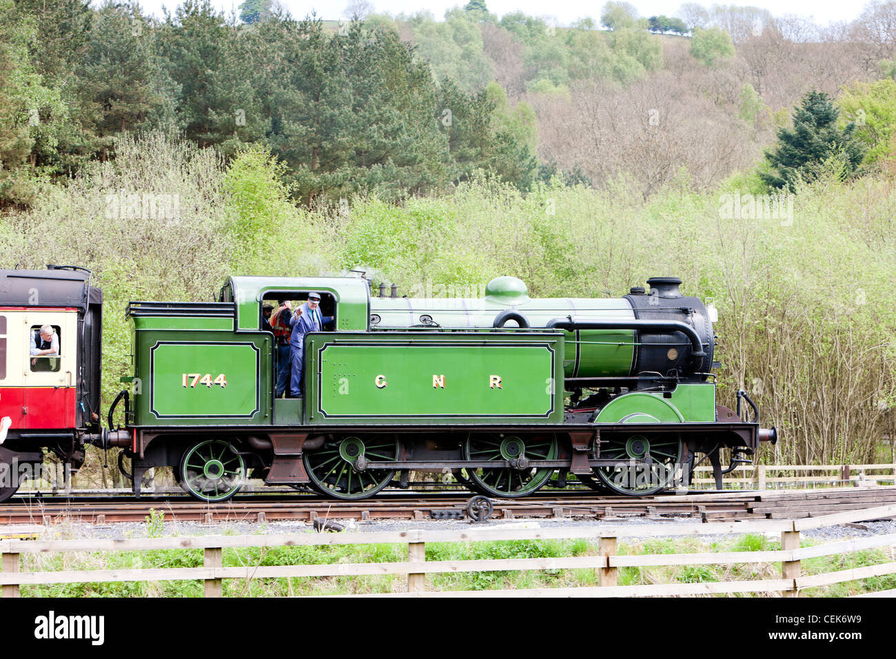 steam train, North Yorkshire Moors Railway (NYMR), England Stock Photo ...