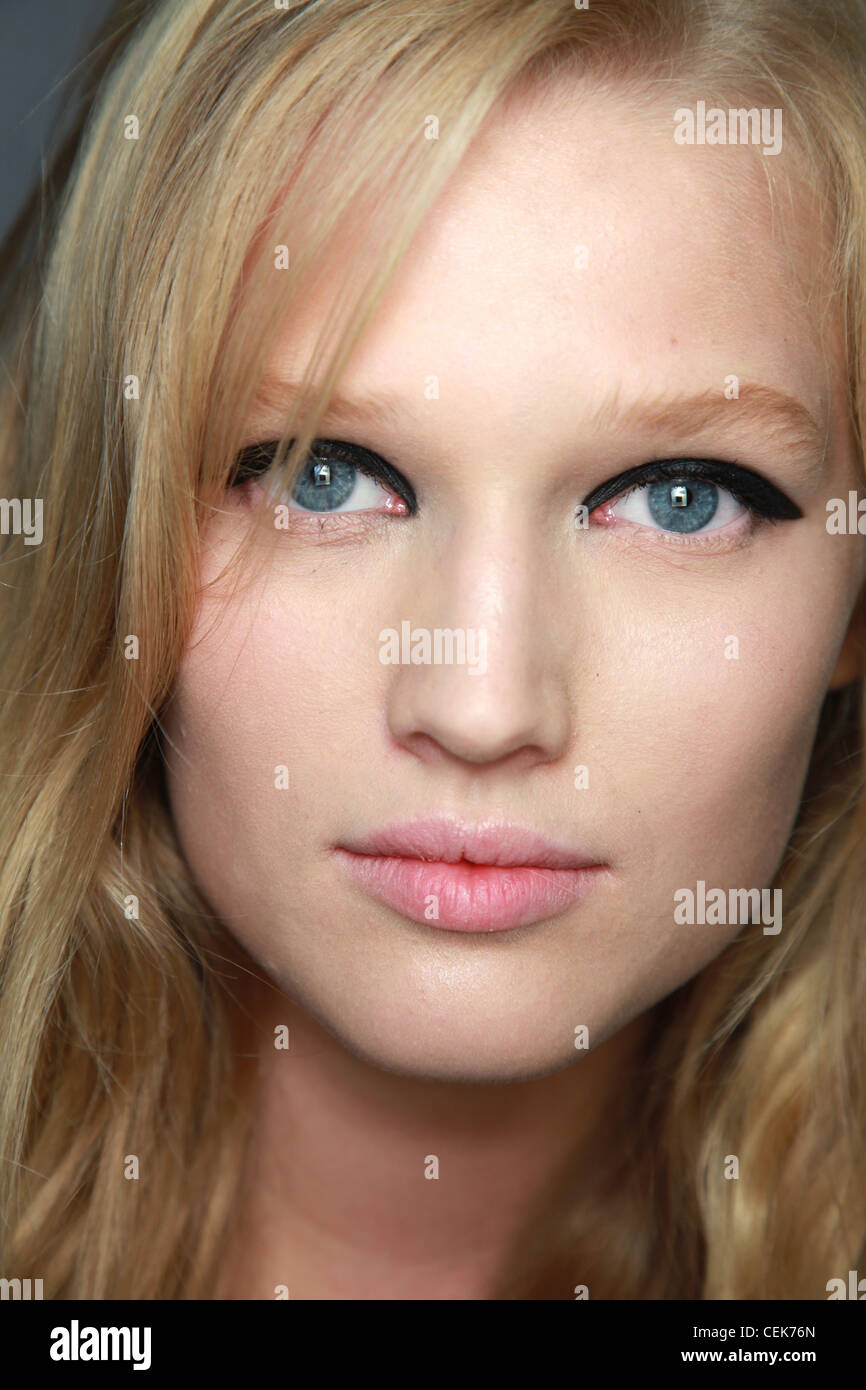 Valentino Backstage Paris Ready to Wear Spring Summer Model blonde hair ...