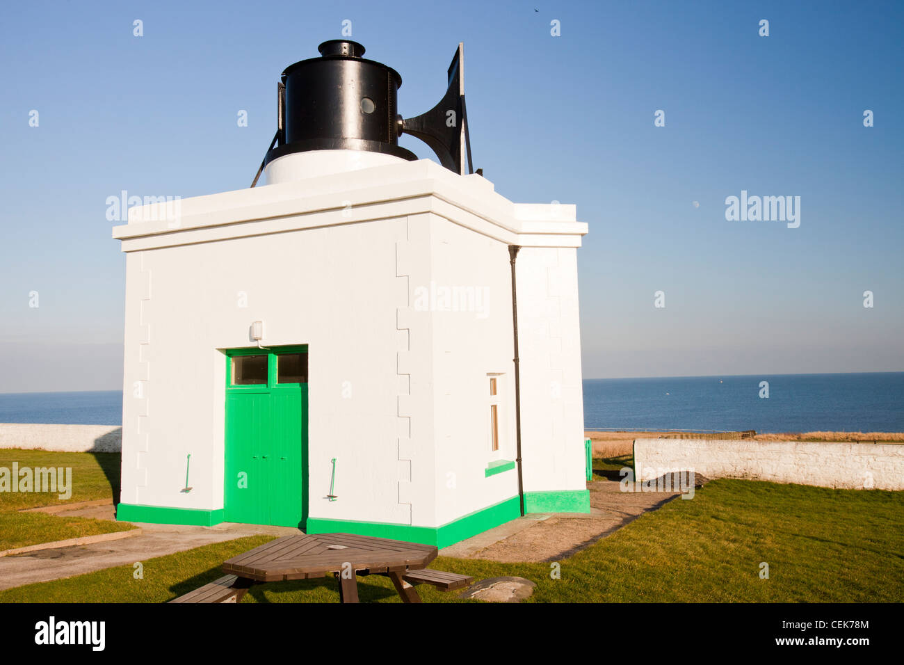 Souter lighthouse on the North East coast between Newcastle nad ...
