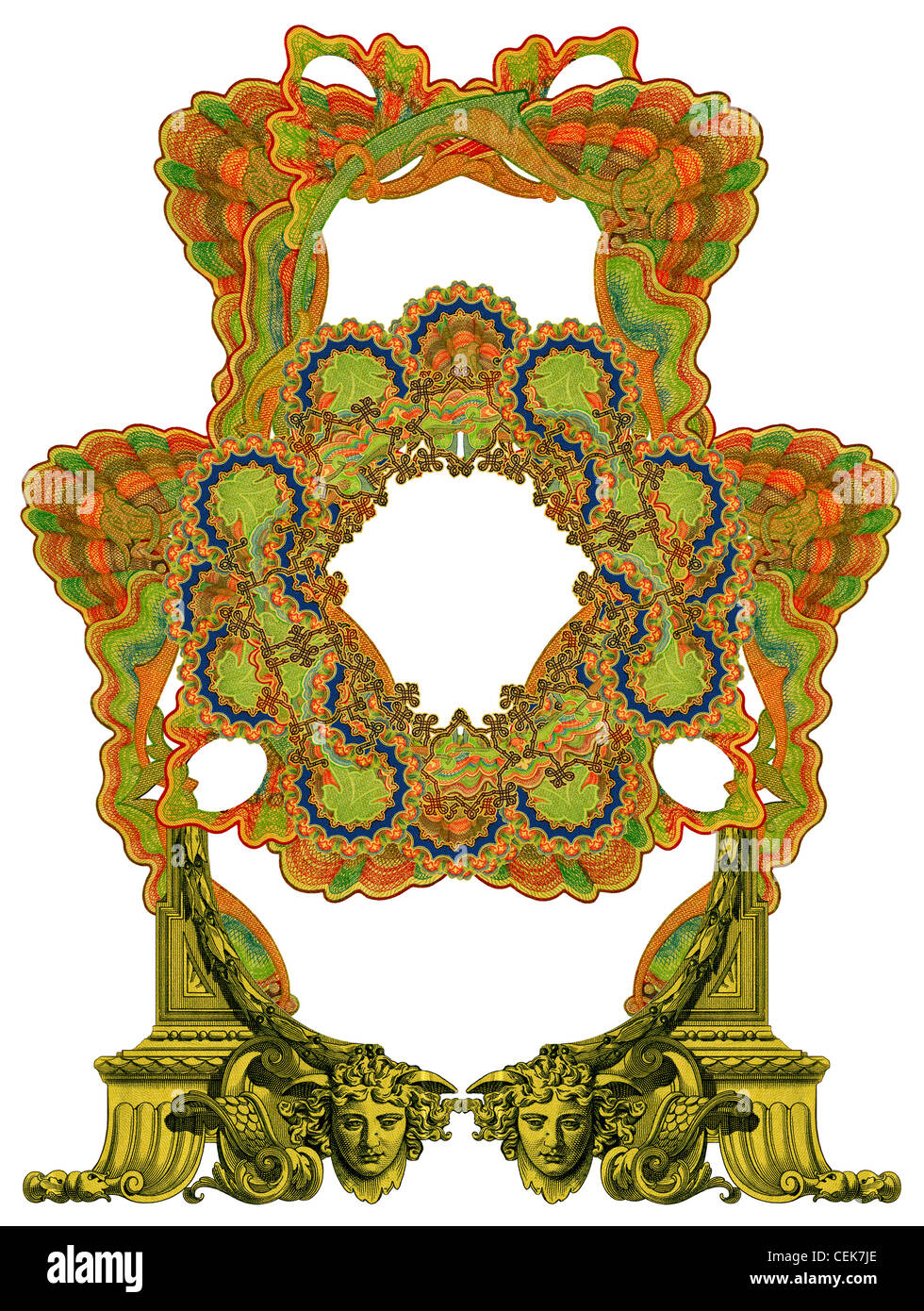 Luxuriously illustrated old Victorian frame Stock Photo - Alamy