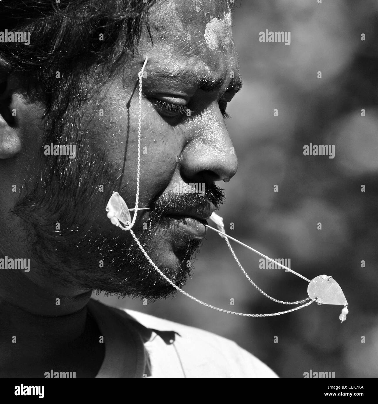 Kavadi ceremony Black and White Stock Photos & Images - Alamy