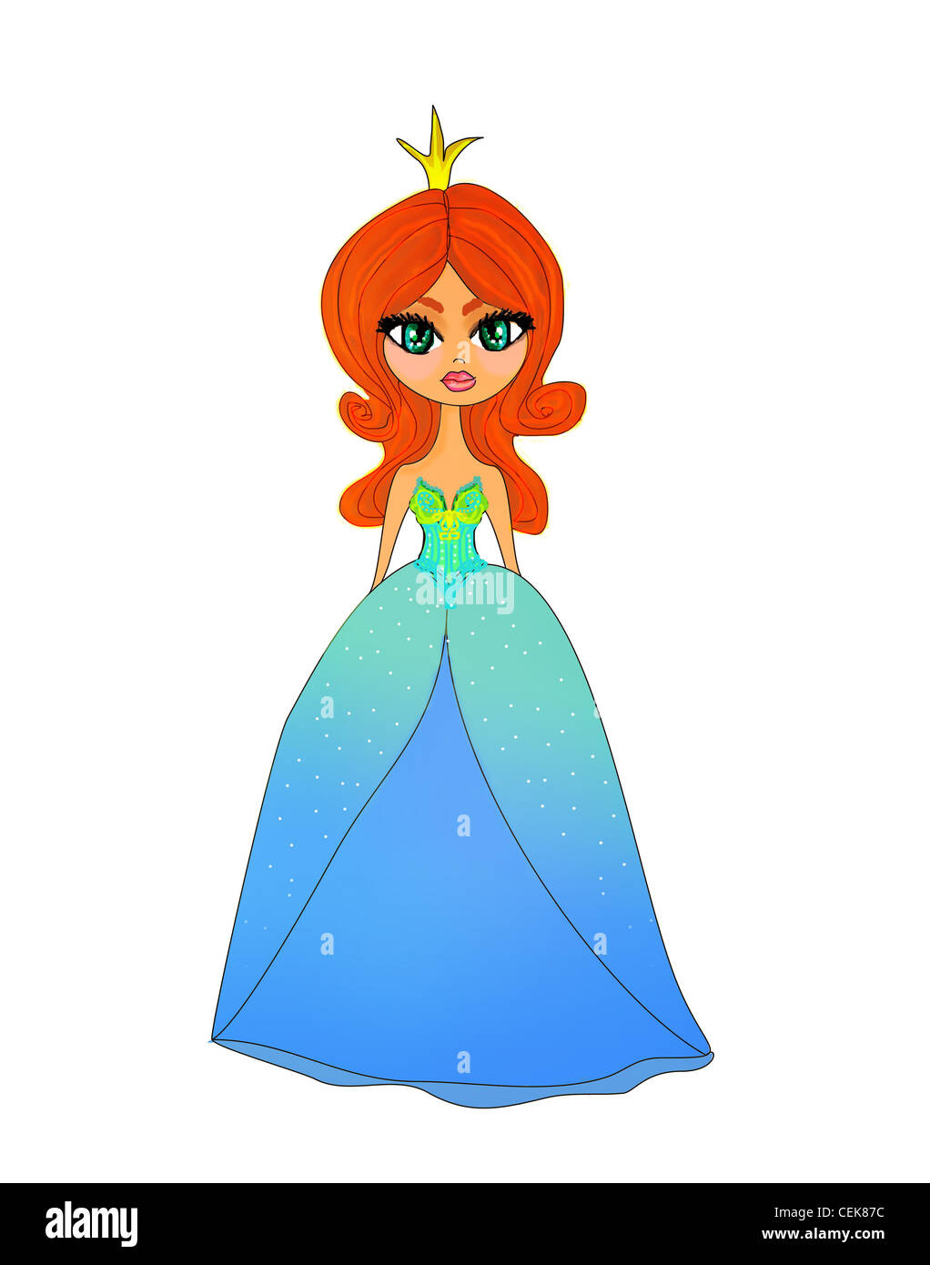 Beautiful little princess character Stock Photo - Alamy