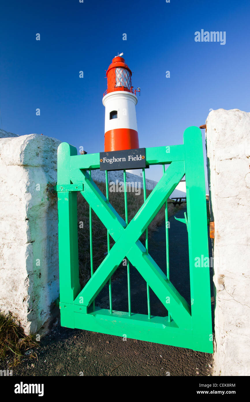 Souter lighthouse on the North East coast between Newcastle and ...