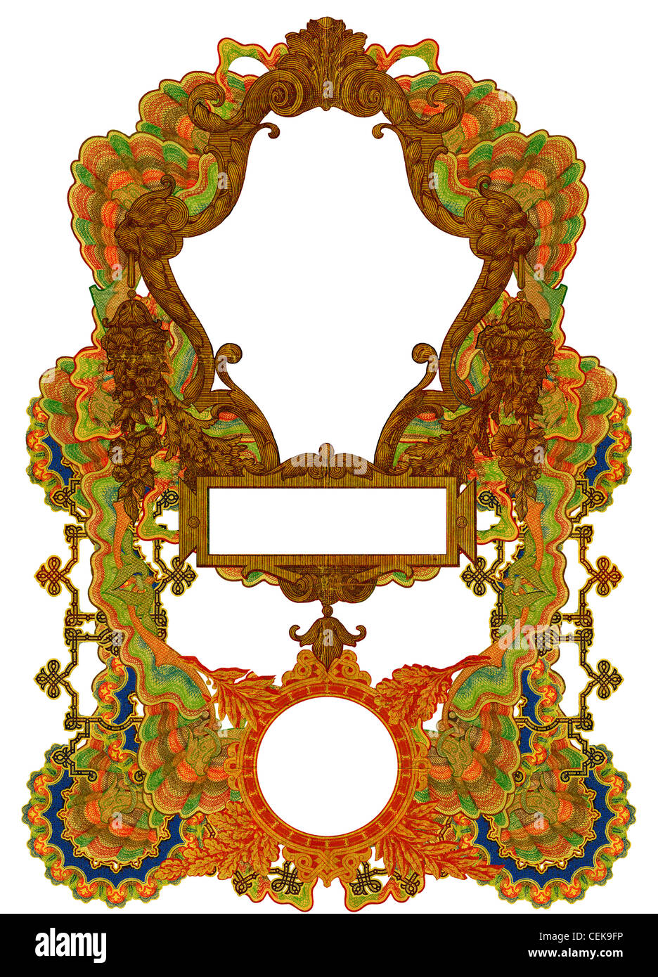 Luxuriously illustrated old Victorian frame Stock Photo - Alamy