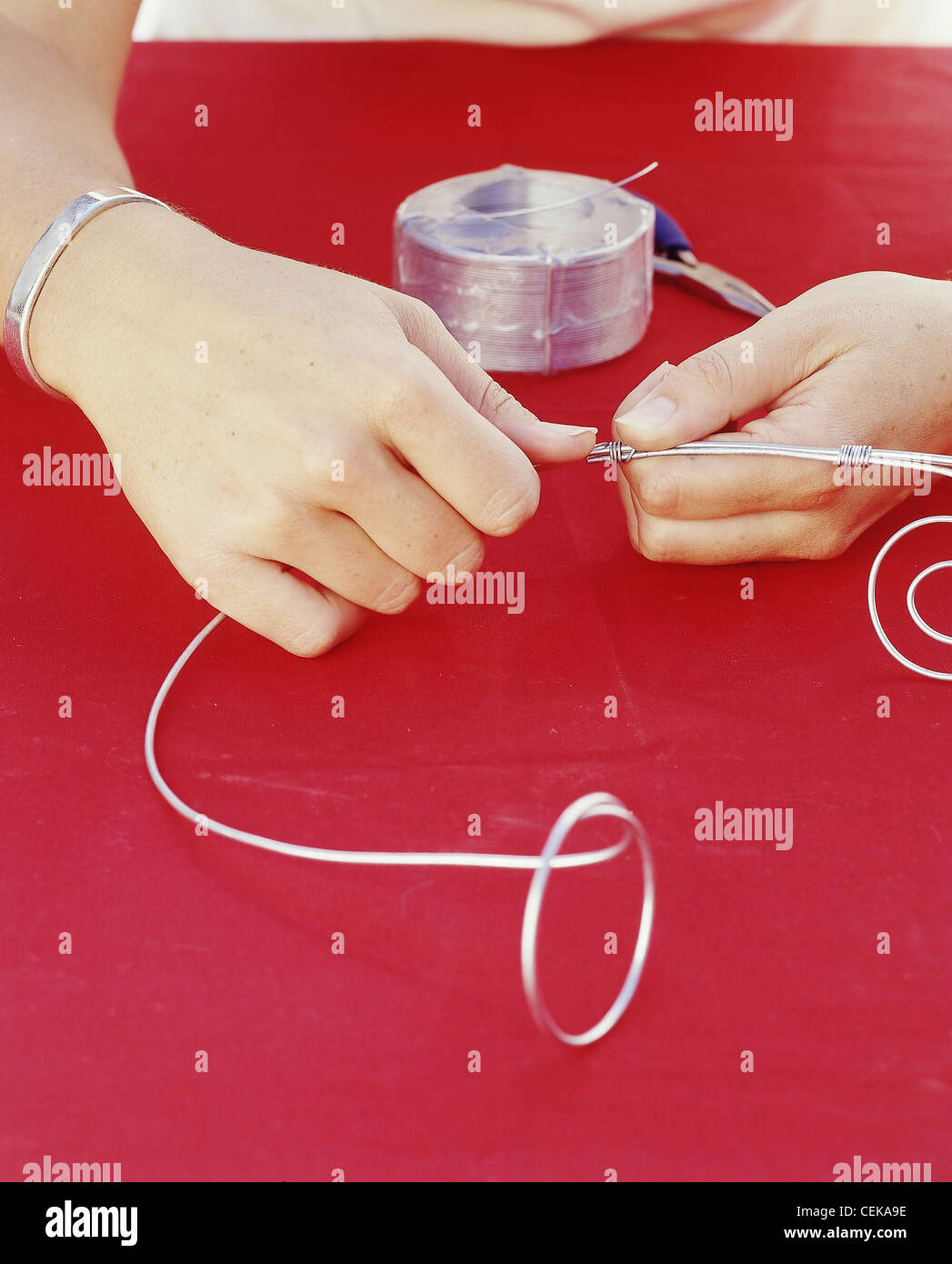 "The light fantastic" To make: your own beautiful wire chandelier Stock ...