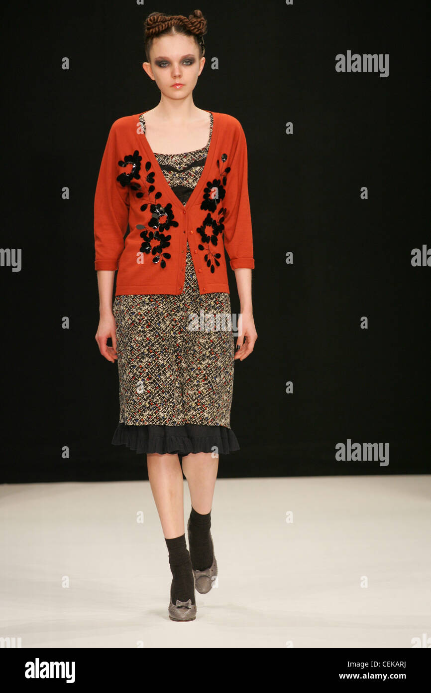 Clements Ribeiro London Ready to Wear Autumn Winter Cardigan worn over ...