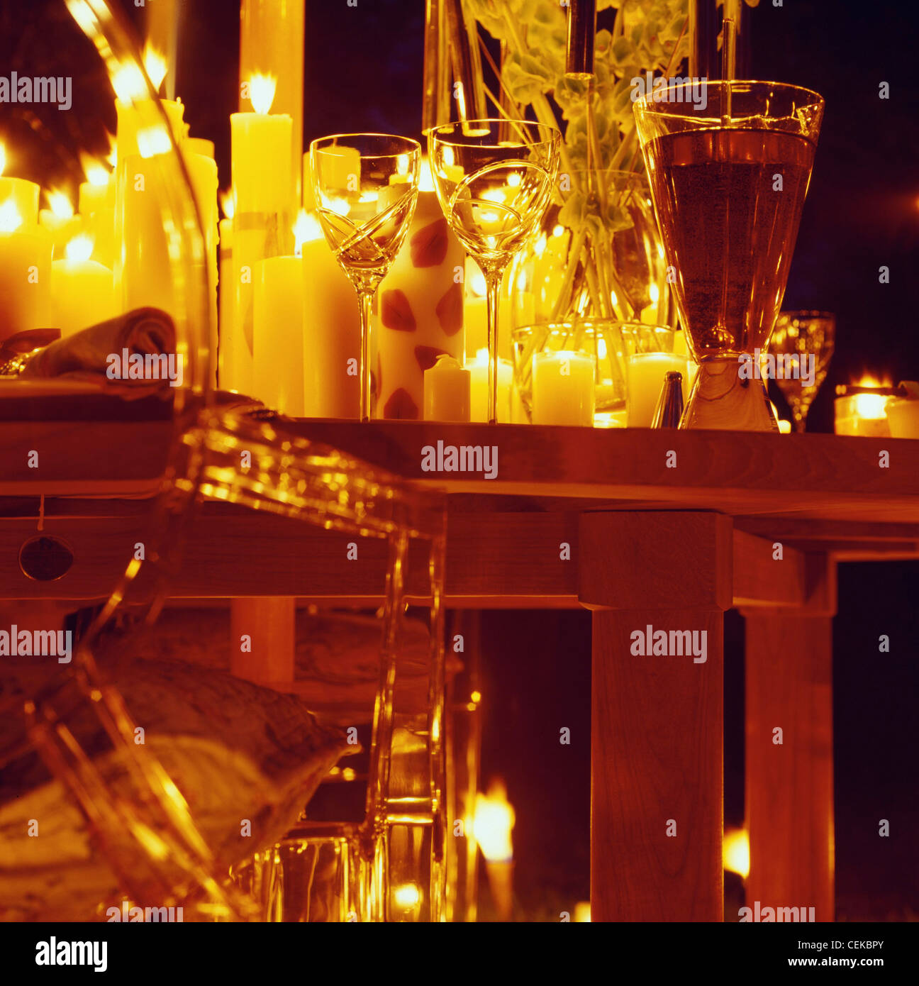 Candlelight Garden Party Dining table with many different types of ...