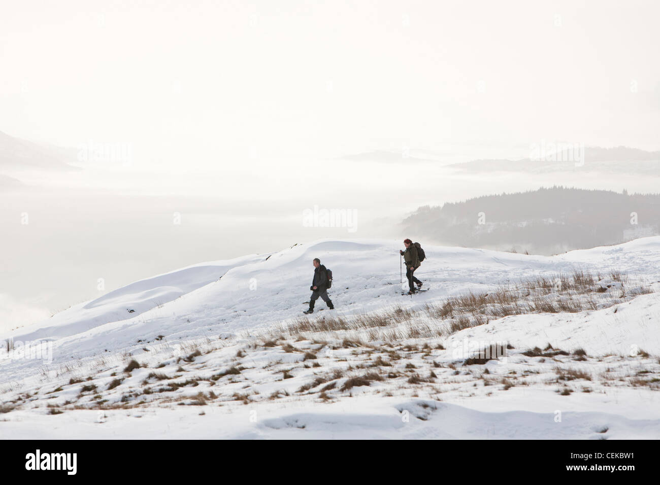 Ambleside winter walker snow hi-res stock photography and images - Alamy