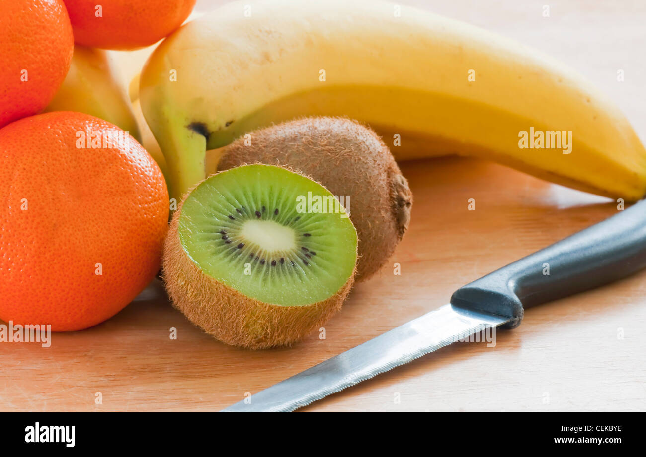Healthy fruit selection Stock Photo - Alamy