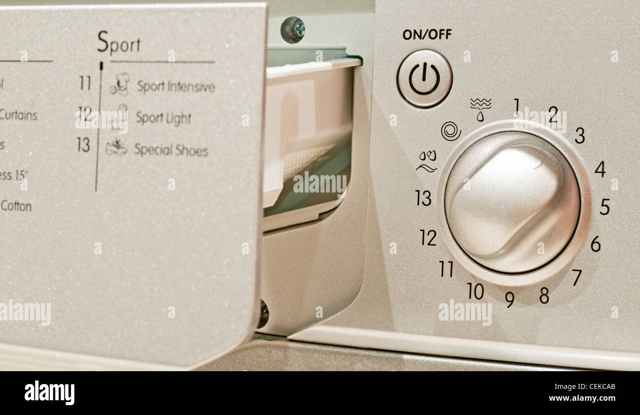 Washing machine detail Stock Photo - Alamy