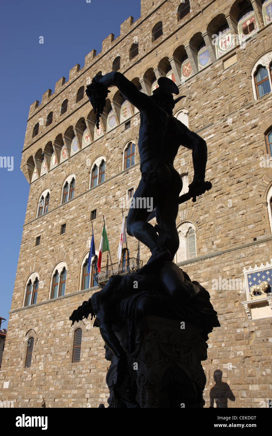 Signoria Square (Piazza della Signoria) square in front Palazzo della ...