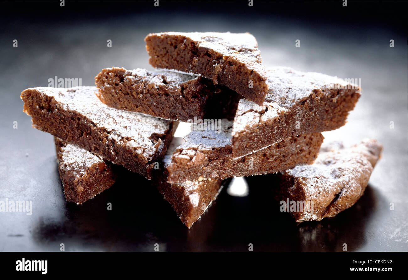 Quick Fix Cakes Chocolate Cake Chocolate cake cut into triangles and ...