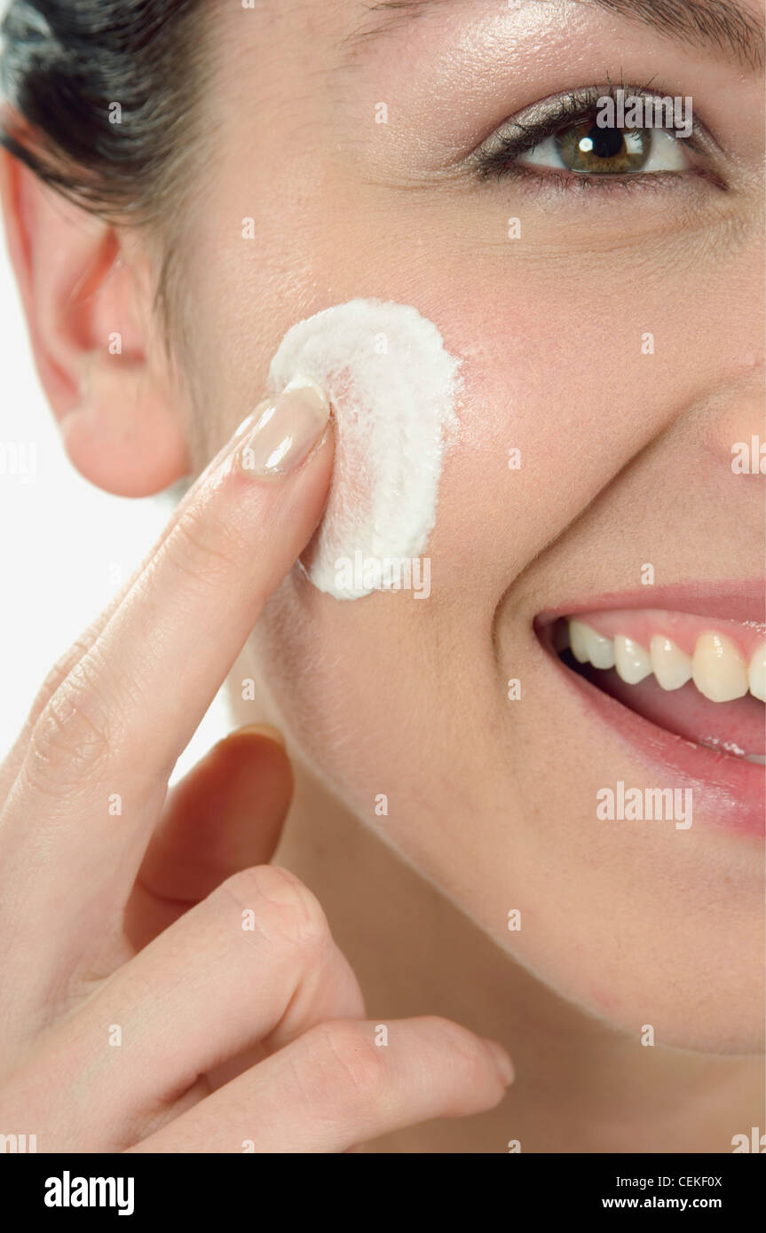 Woman showing no teeth hi-res stock photography and images - Alamy