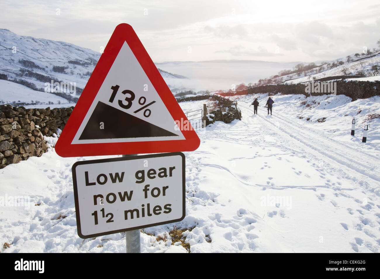 Ambleside Winter Walker Snow High Resolution Stock Photography and ...