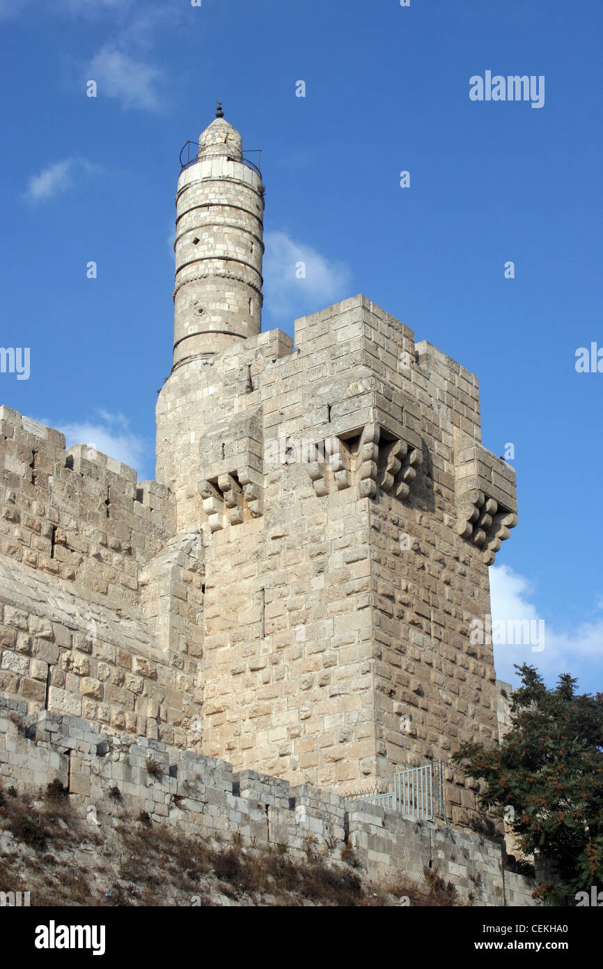 The Tower of David is an ancient citadel located near the Jaffa Gate ...