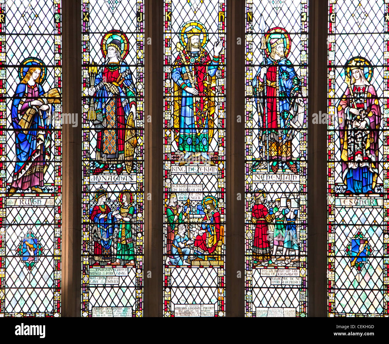 Stained glass window bath abbey hi-res stock photography and images - Alamy