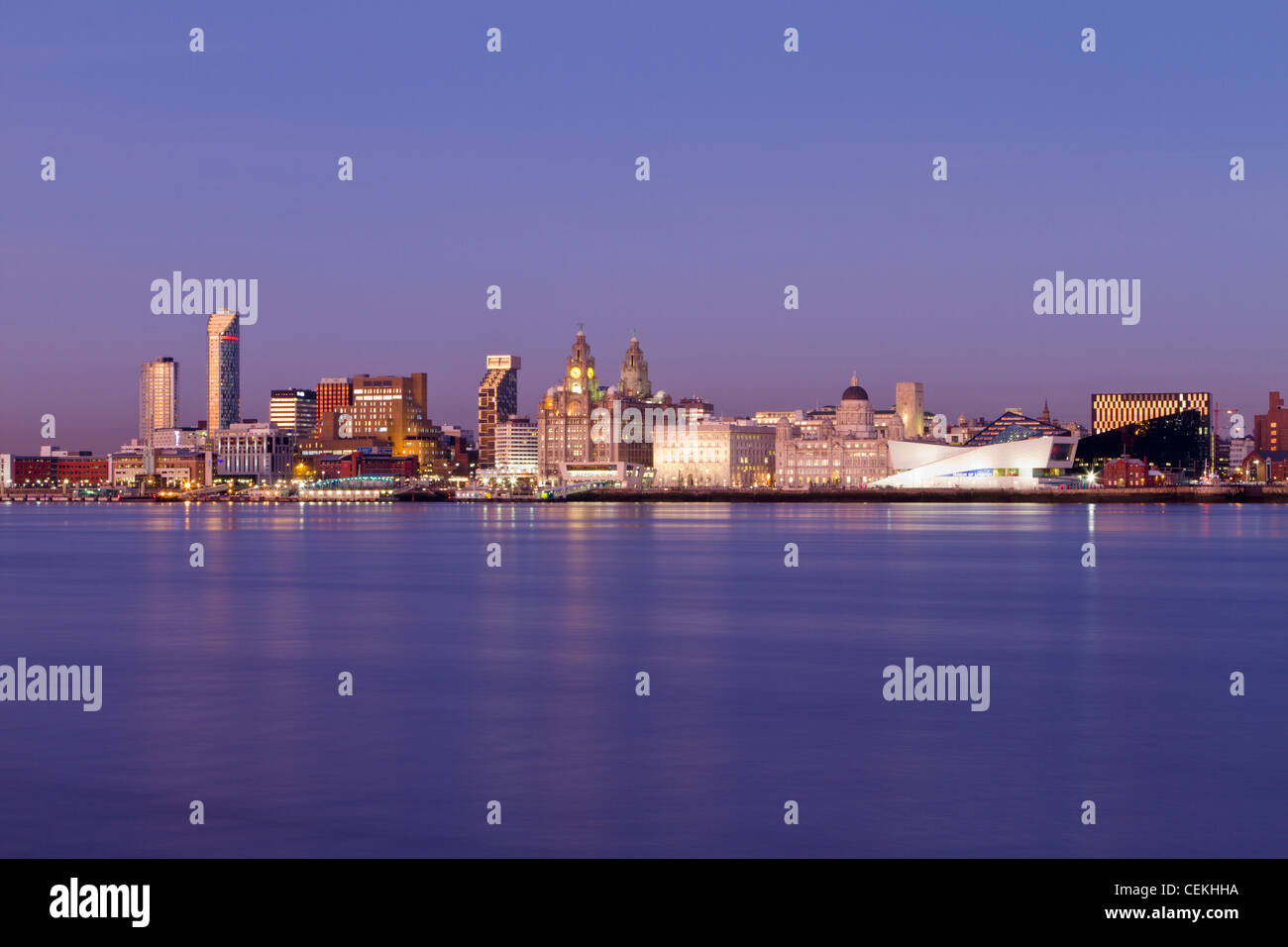 Skyline and Waterfront, Liverpool, England Stock Photo - Alamy