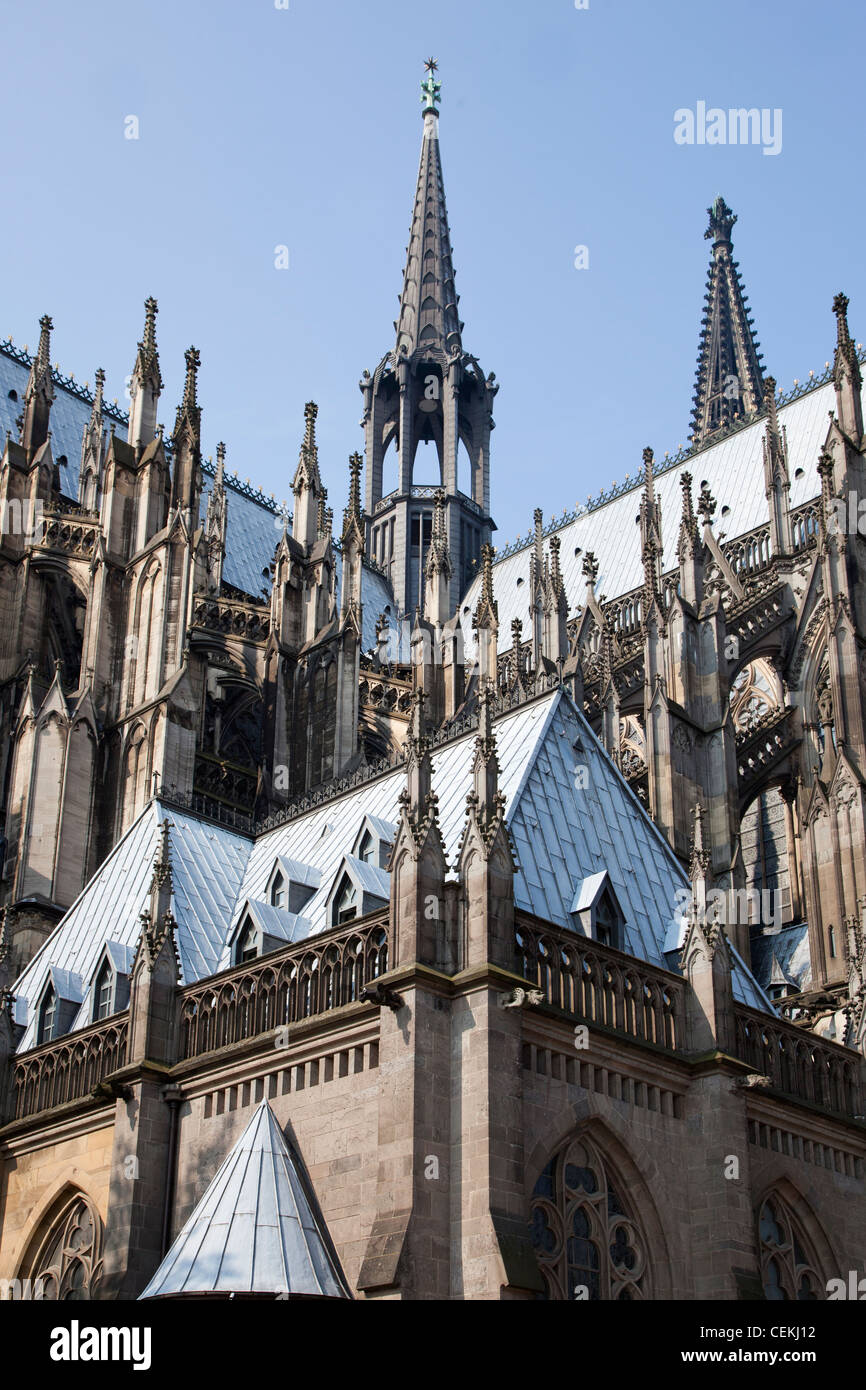 Germany, Cologne, Cologne Cathedral, Sacrament Chapel, Exterior Stock ...