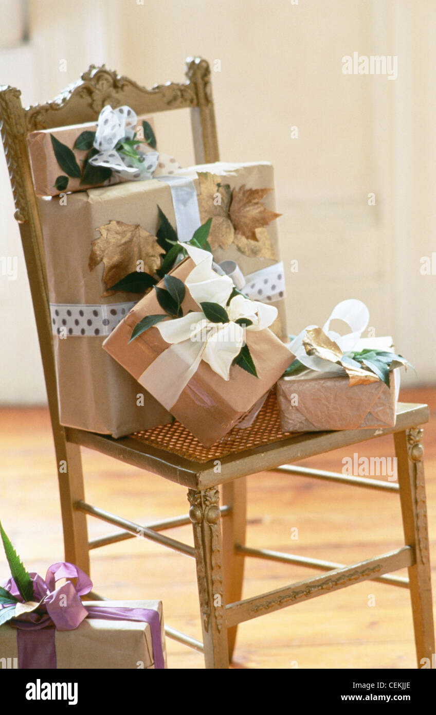 Celebrate with style Stylish ideassetting the scene Gold chair with ...