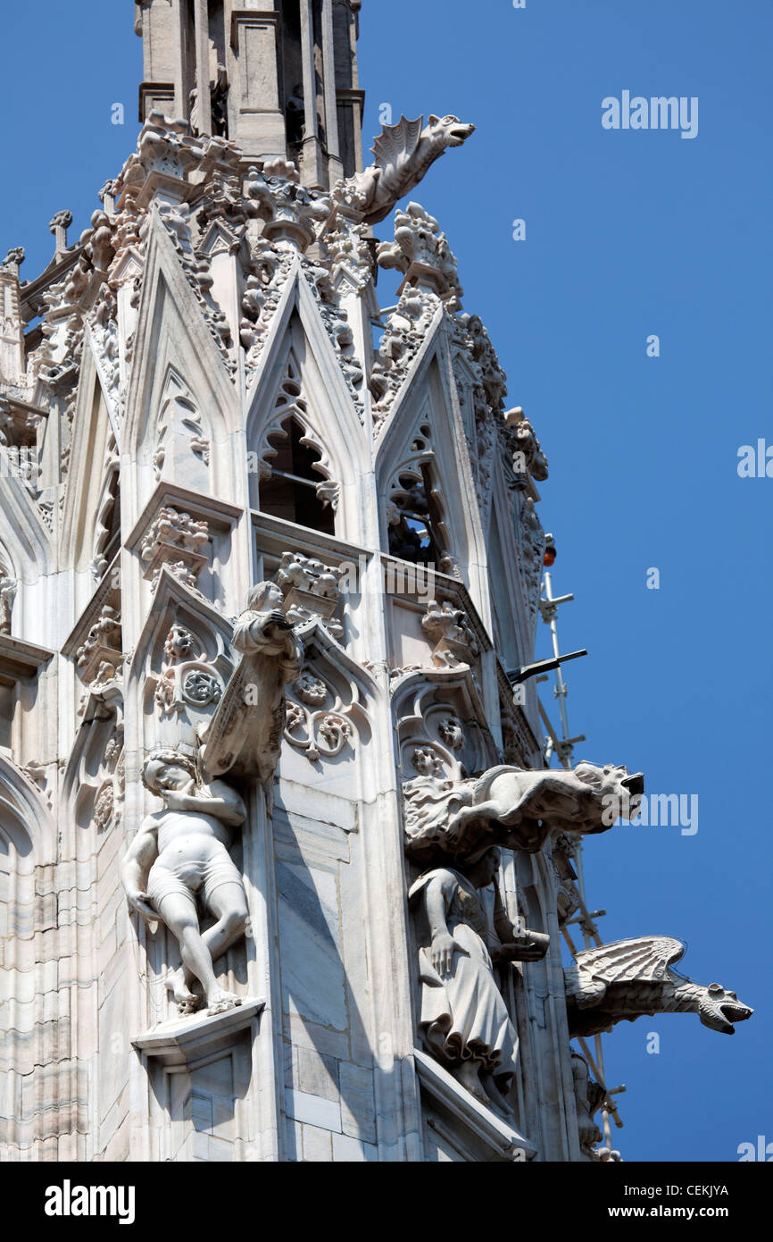 Italy, Milan, Milan Cathedral, Gargoyles Stock Photo - Alamy