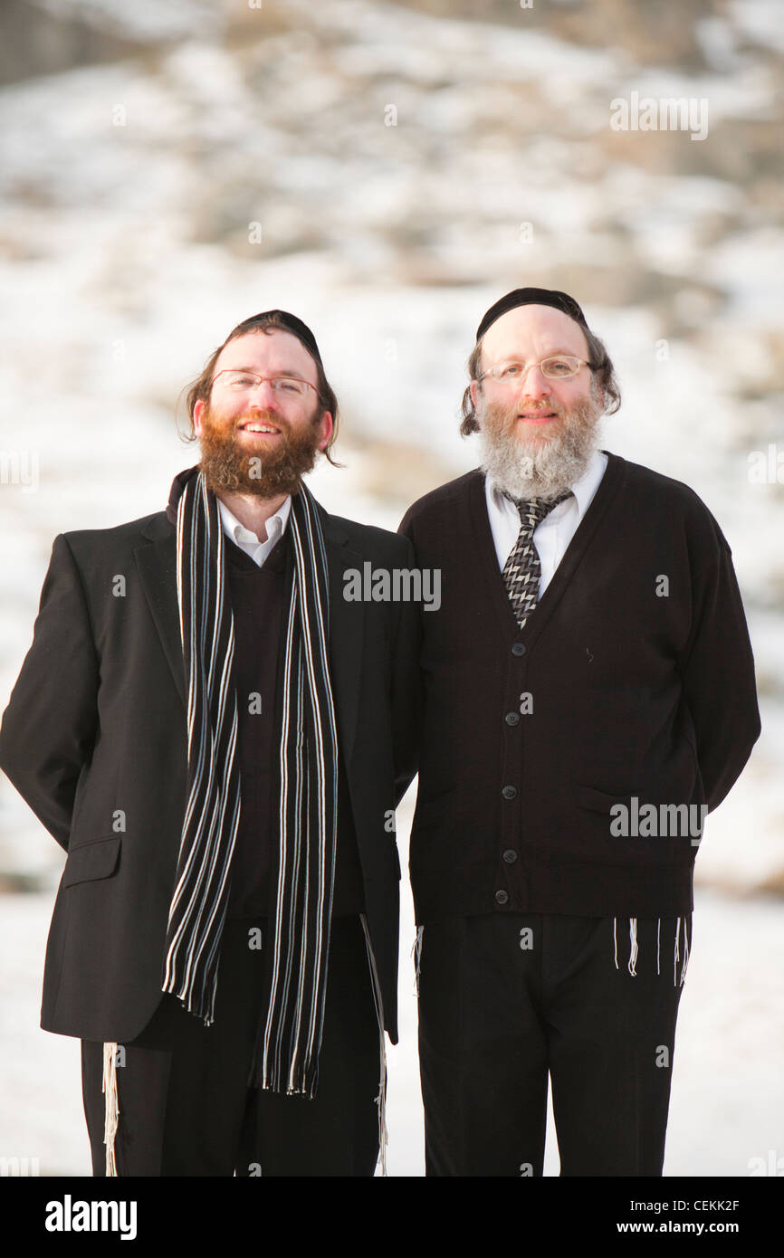 Two Jewish men on kirkstone Pass above Ambleside in the Lake District ...