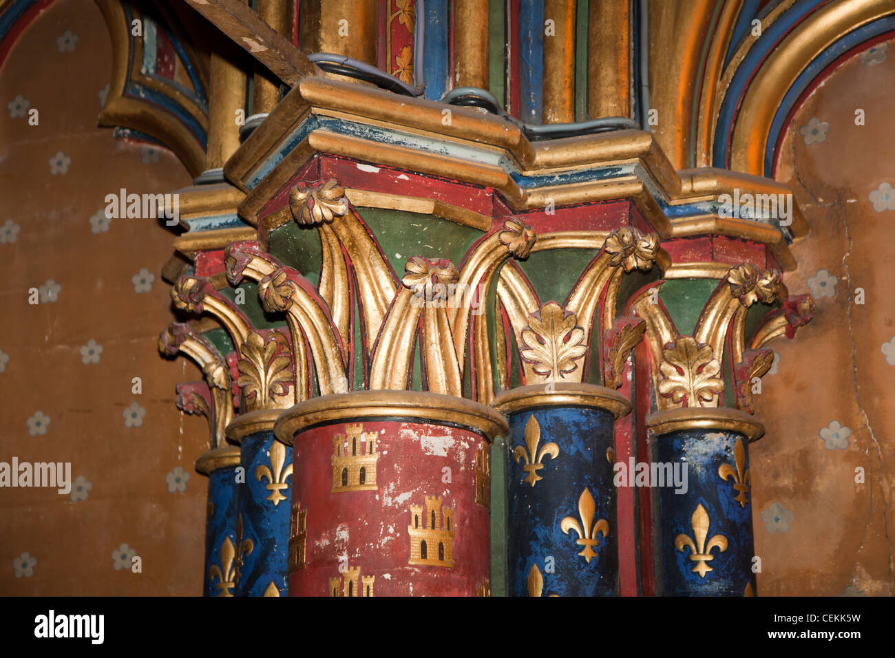 France, Paris, Notre Dame Cathedral, Lower Church, Decorated Gothic ...