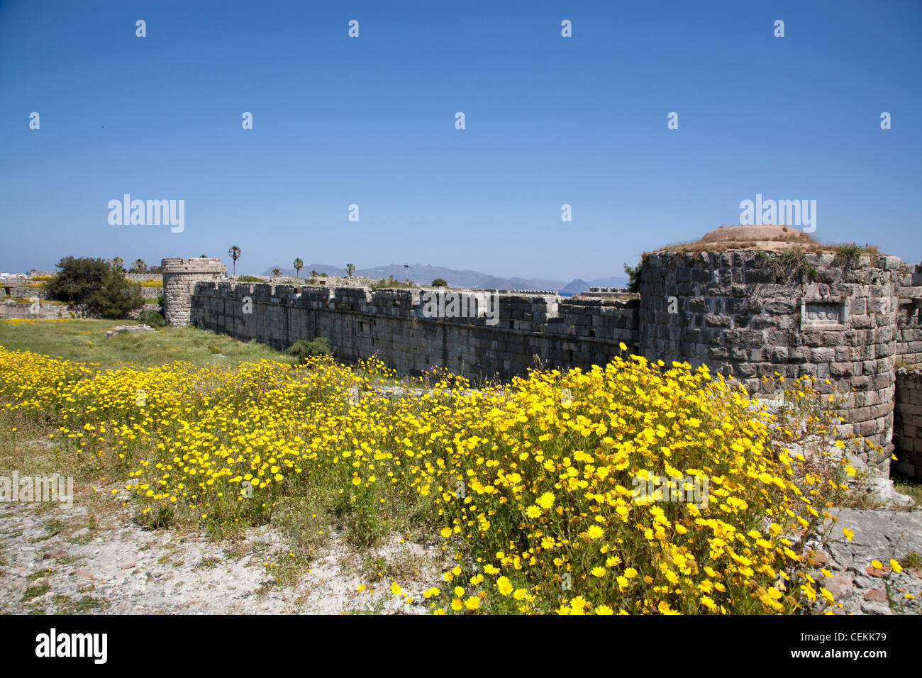 Greece, Kos Islands, Castle of the Knights, Exterior Stock Photo - Alamy