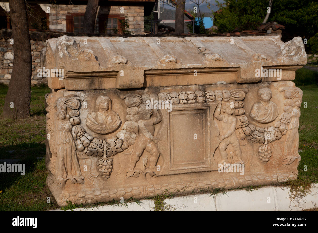 Turkey, Aphrodisias, Sebasteion, Sarcophagus Stock Photo - Alamy