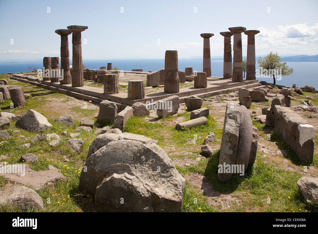 Turkey, Assos, Temple of Athena Stock Photo - Alamy