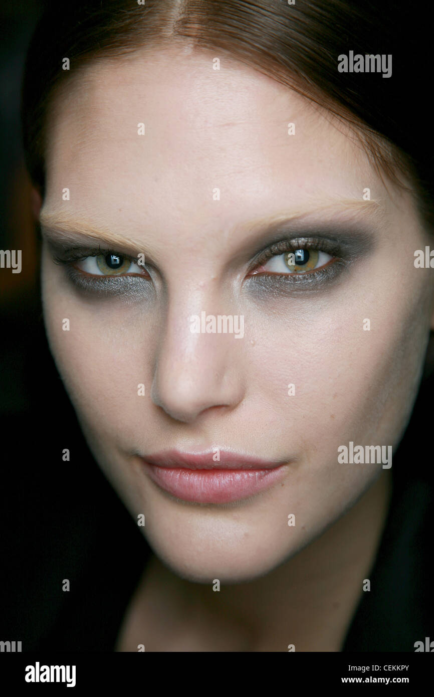 Givenchy Paris Backstage Spring Summer Model brunette hair wearing ...